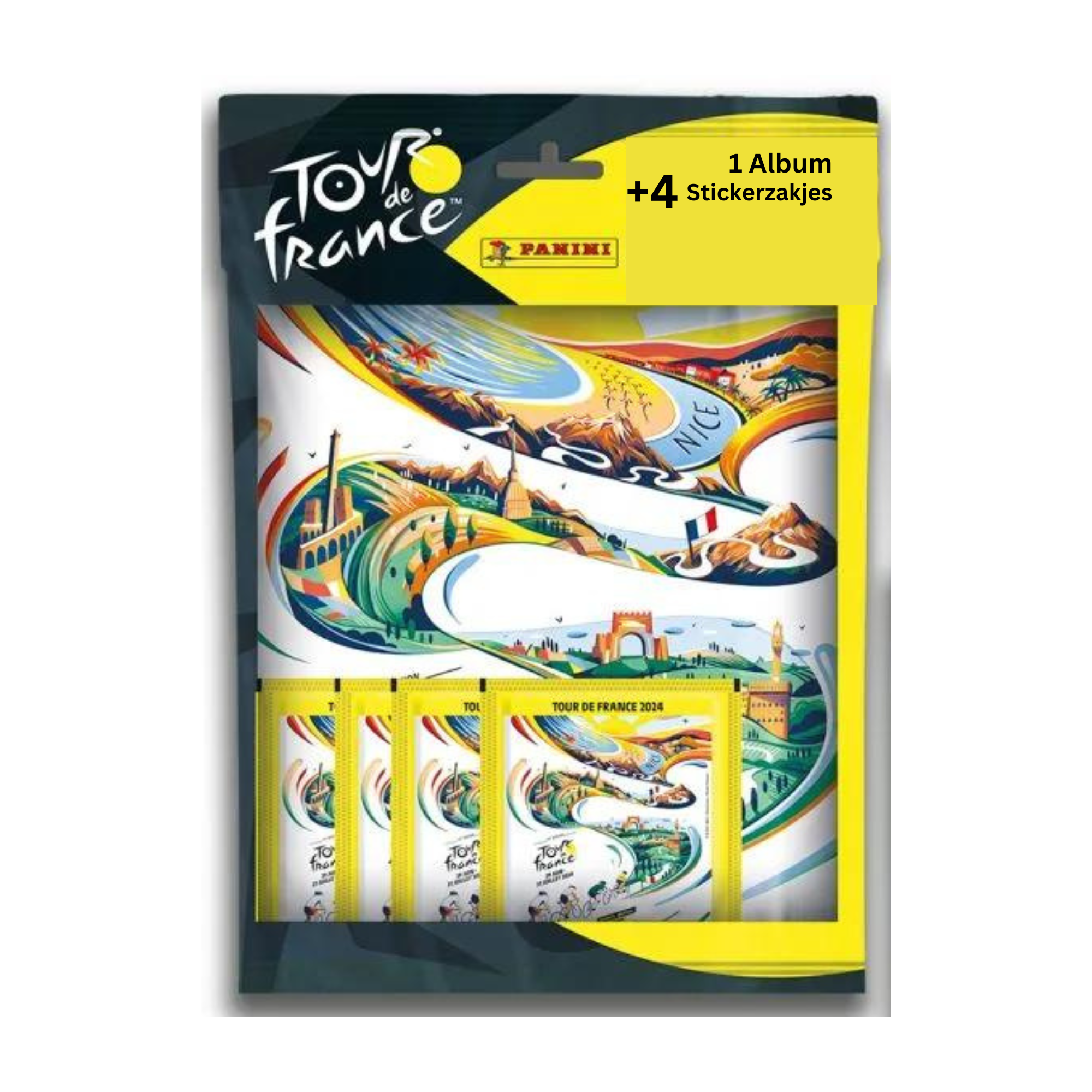 Tour de France 2024 Panini Sticker Album + 4 Sticker Packs